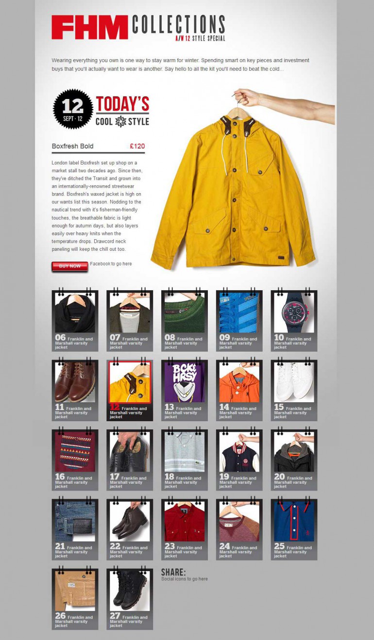 FHM Collections - Style Special - Web Design - Measured Designs