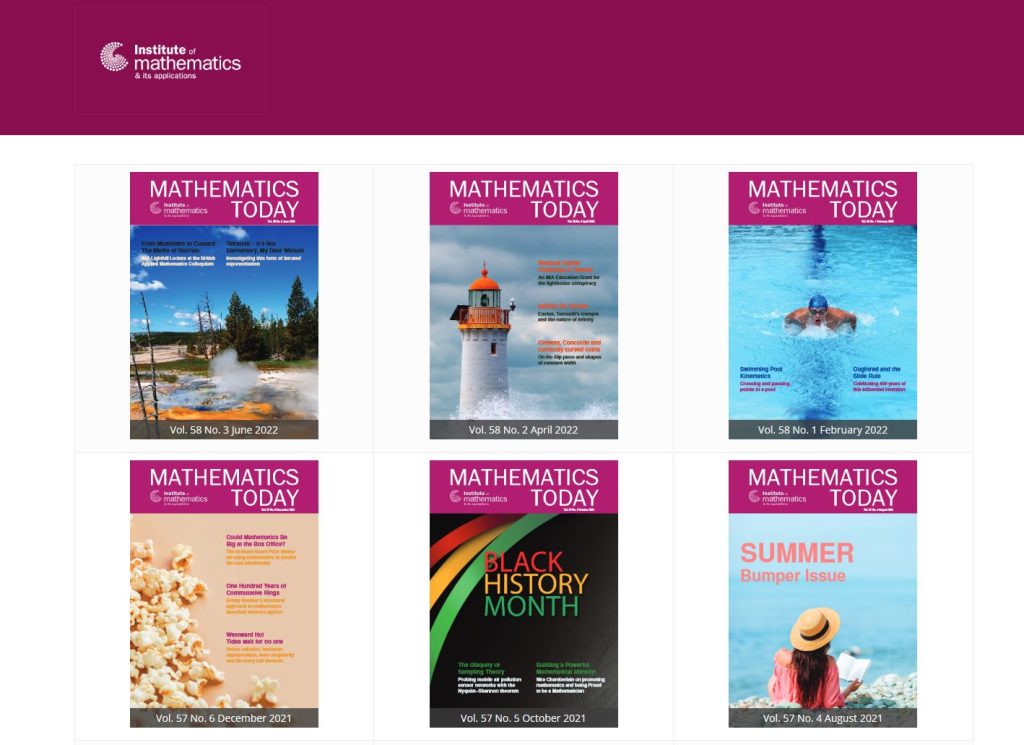 Mathematics Today - Magazine Website Design - Measured Designs
